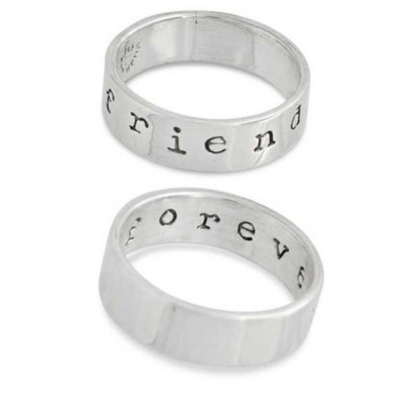 Far Fetched | Jewelry | Sterling Silver Friends Forever Ring | Poshmark